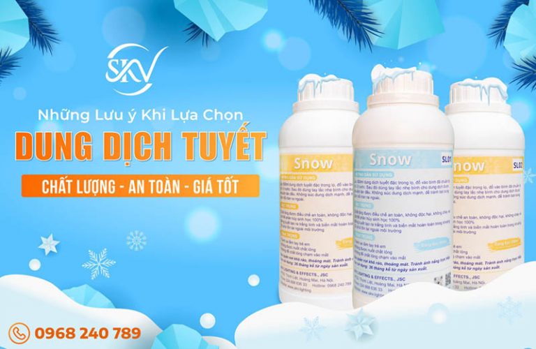 Những Lưu ý Khi Lựa Chọn Dung Dịch Sử Dụng Cho Máy Phun Tuyết - SKV ...